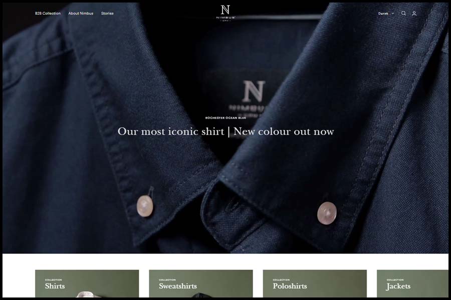 Nimbus CPH - B2B Shopify Webshop - Alpha Solutions